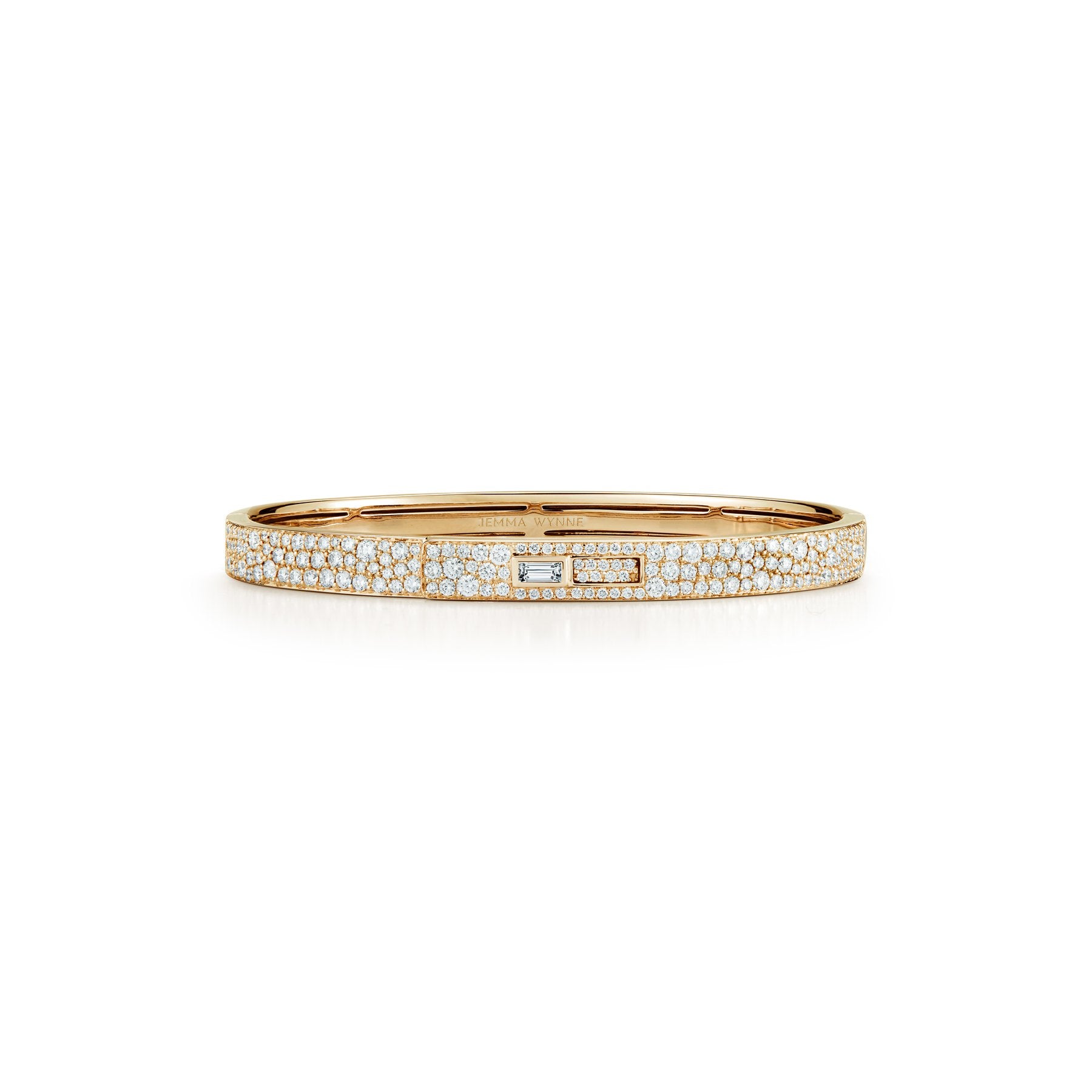 Prive Luxe Thin Pave Diamond Cuff – Jemma Wynne