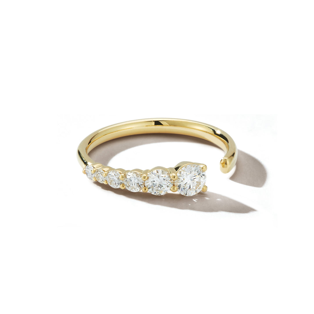 Connexion Medium Diamond Open Ring – Jemma Wynne