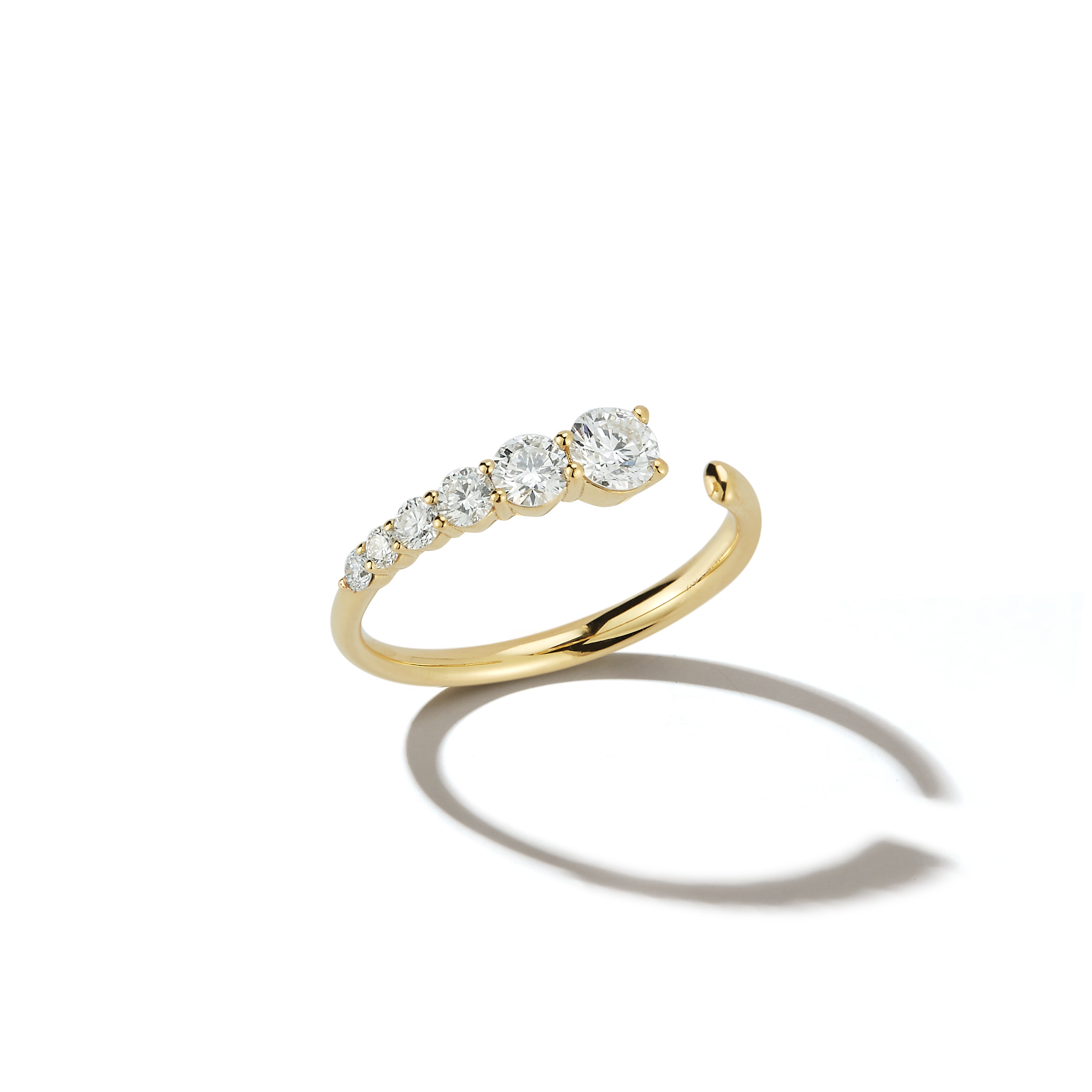Connexion Medium Diamond Open Ring – Jemma Wynne